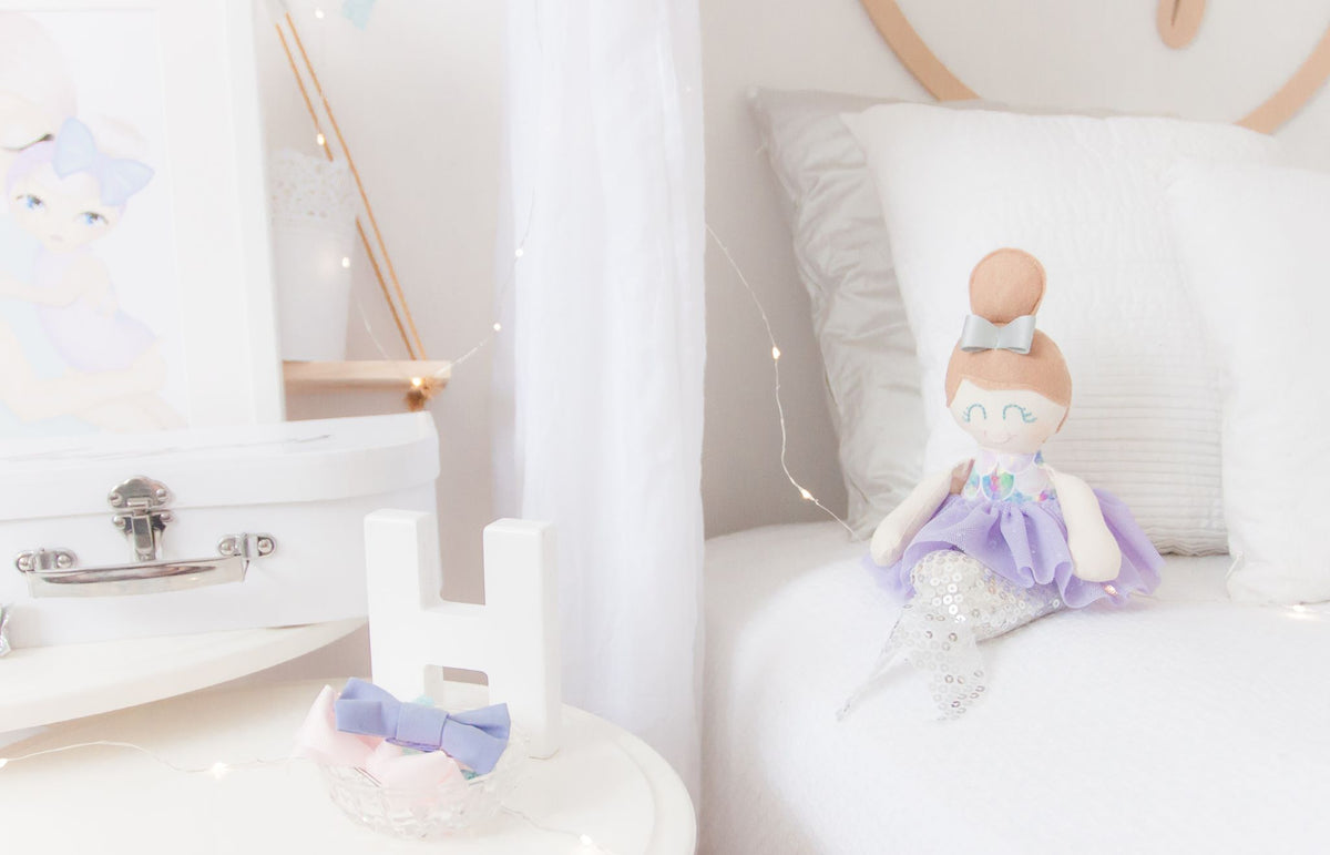 "Classic" Mini Mee Ballerina Mermaid Modern Heirloom Cloth Doll - Shel ...
